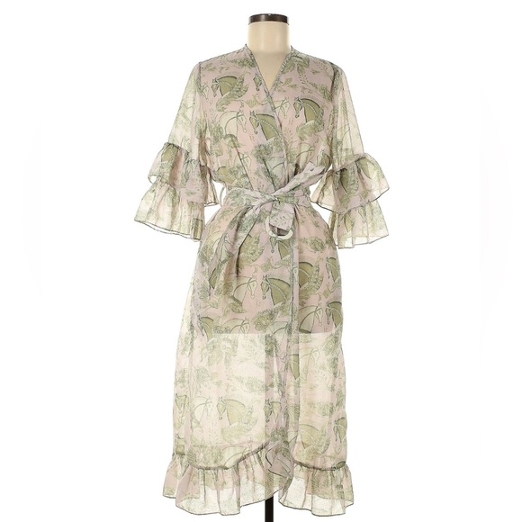 Ronner | Dresses | Ronner Designs Nwt Equestrianprint Wrap Dress | Poshmark